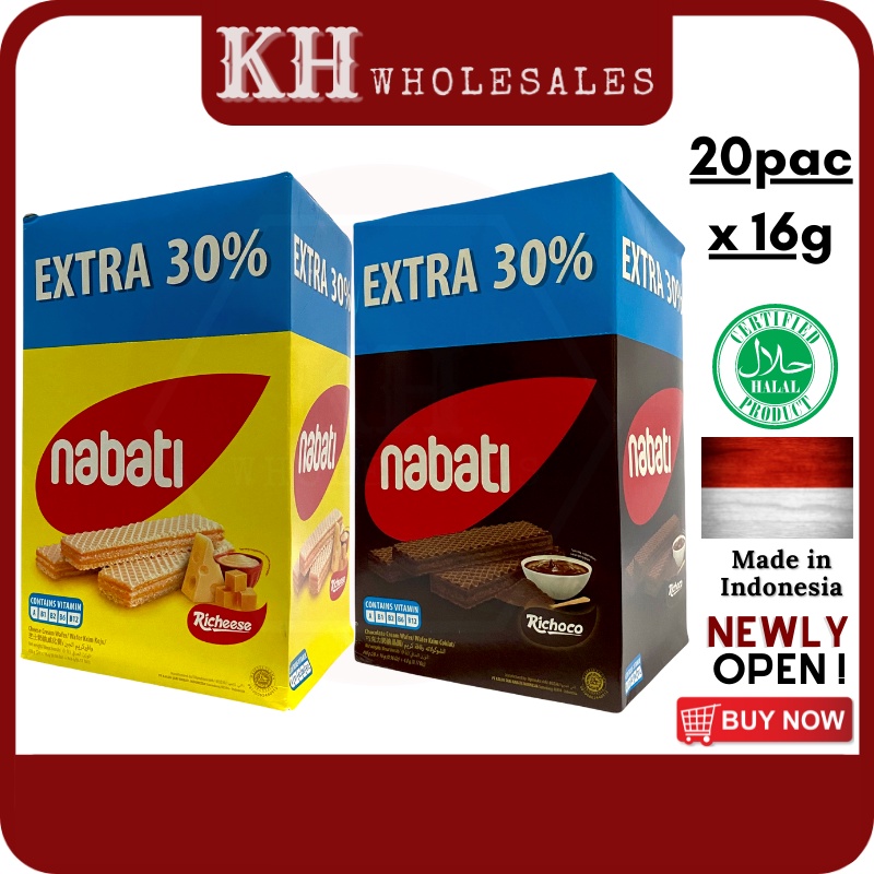 [410g] KH Nabati Wafer Extra Nabati Richeese Nabati Richoco Nabati Cheese Wafer Nabati Chocolate ...