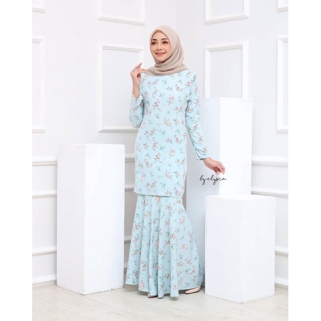 Baju Kurung Moden Sofe Chiffon Lining Exclusive Raya | Shopee Malaysia