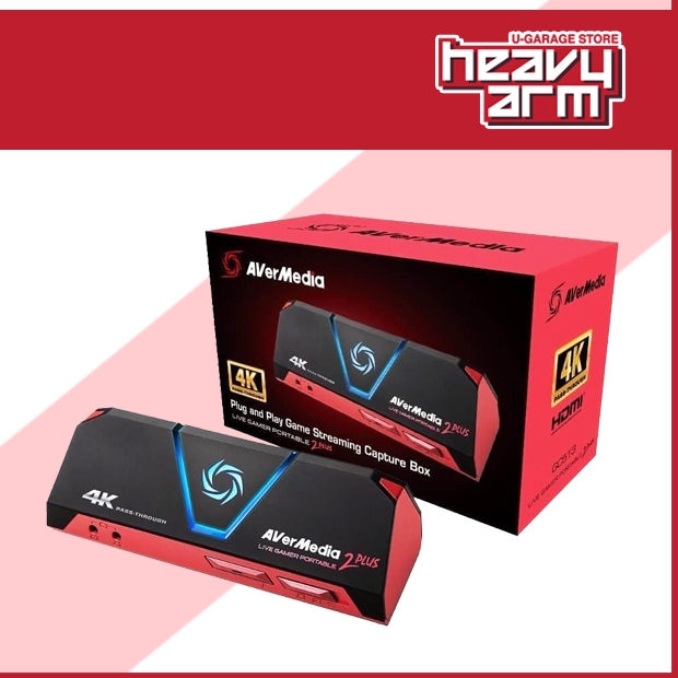 AverMedia GC513 Live Gamer Portable 2 Plus Game Streaming Capture Box (PS4/Switch/PC) * Ultra HD ...