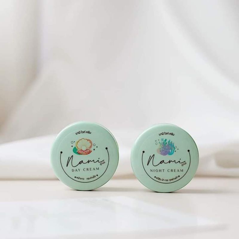 Nami White Cream A Pair Of 2 Pieces Day + Night (New Chabapacket Cream ...
