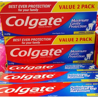 Colgate Toothpaste Regular (2 x 225g) | Shopee Malaysia