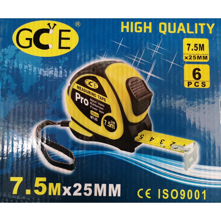 GCE BRAND PREMIUM QUALITY MEASURING TAPE - SIZE : 5MTR OR 7.5MTR ...