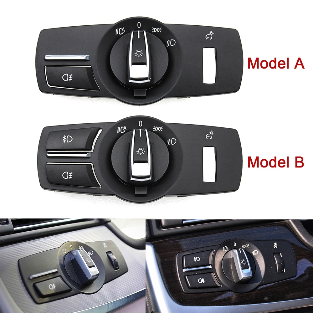 Head Lamp Rotary Headlight Switch Cover Panel For BMW 5 Series 5GT 6S ...