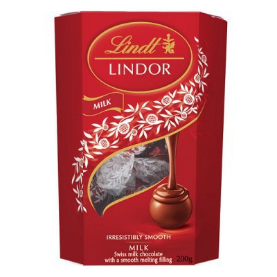 Lindt LINDOR MILK Chocolate 200G Germany | Shopee Malaysia