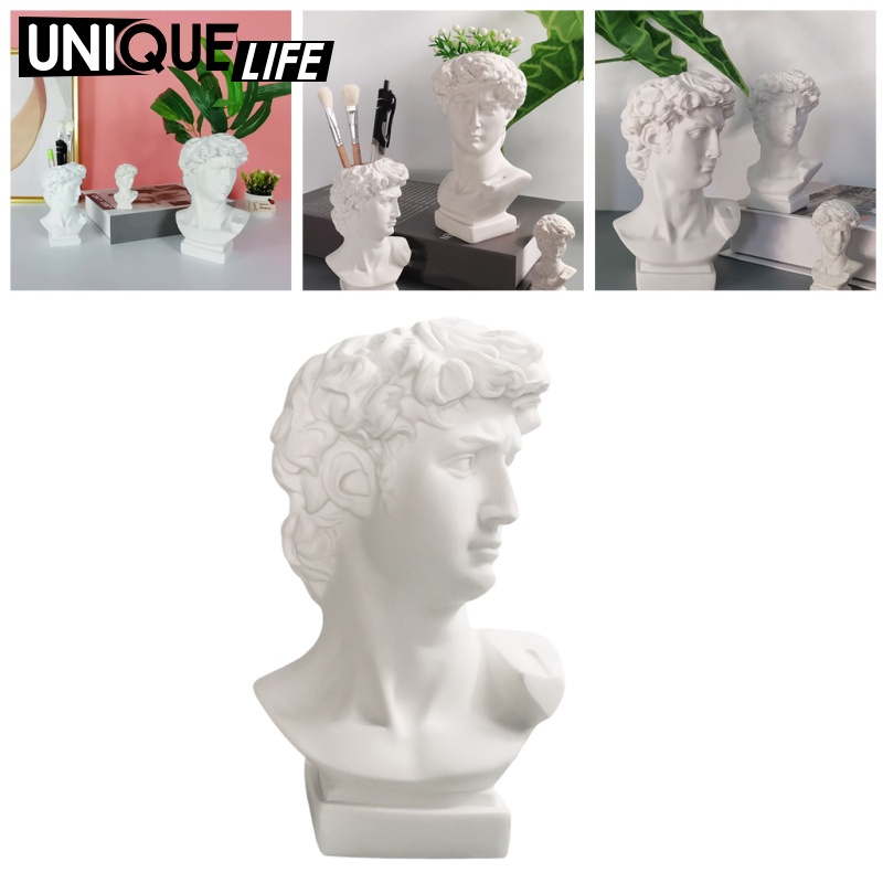 [ Head Plant Pot Flower Vase Decorative Bust Statue Planter | Shopee ...