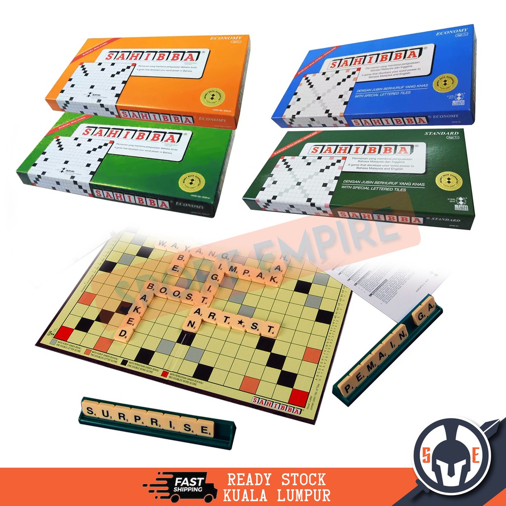 SPM Sahibba SPM 01/ SPM 02/ SPM03/ SPM04 Crosseword Board Game 100% ...
