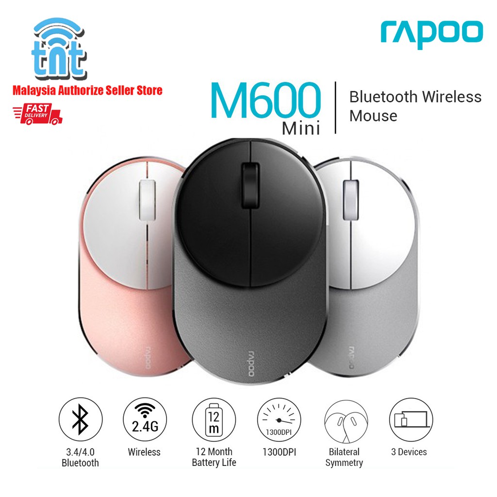 RAPOO M600 MINI SILENT MULTI-MODE WIRELESS MOUSE | Shopee Malaysia