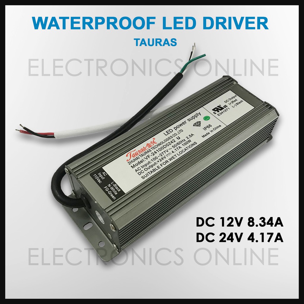 Tauras VF-12100D0242 VF-24100D0242 Waterproof Power Supply LED Driver ...