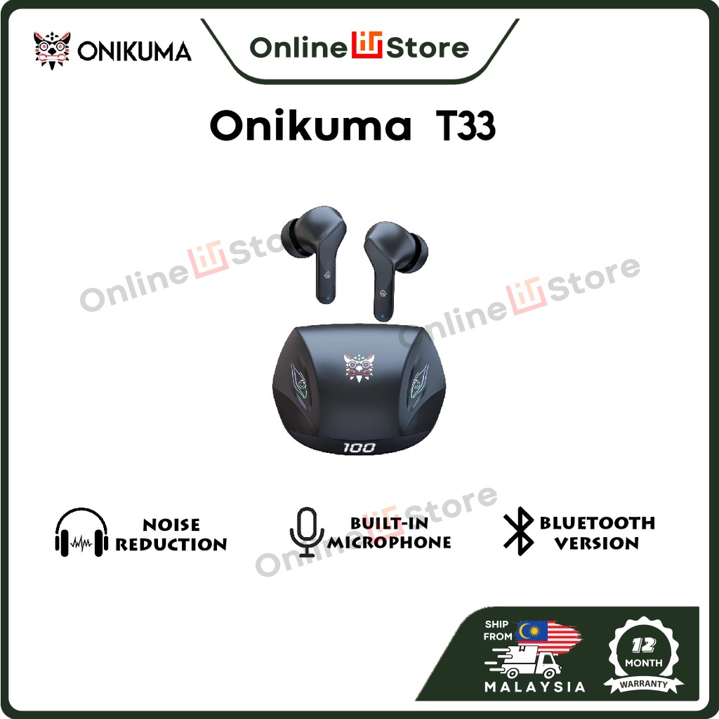 ONIKUMA T33 / T305 / T308 / T309 TWS Bluetooth Gaming Earbuds Wireless Earphone Music Dual Mode ...