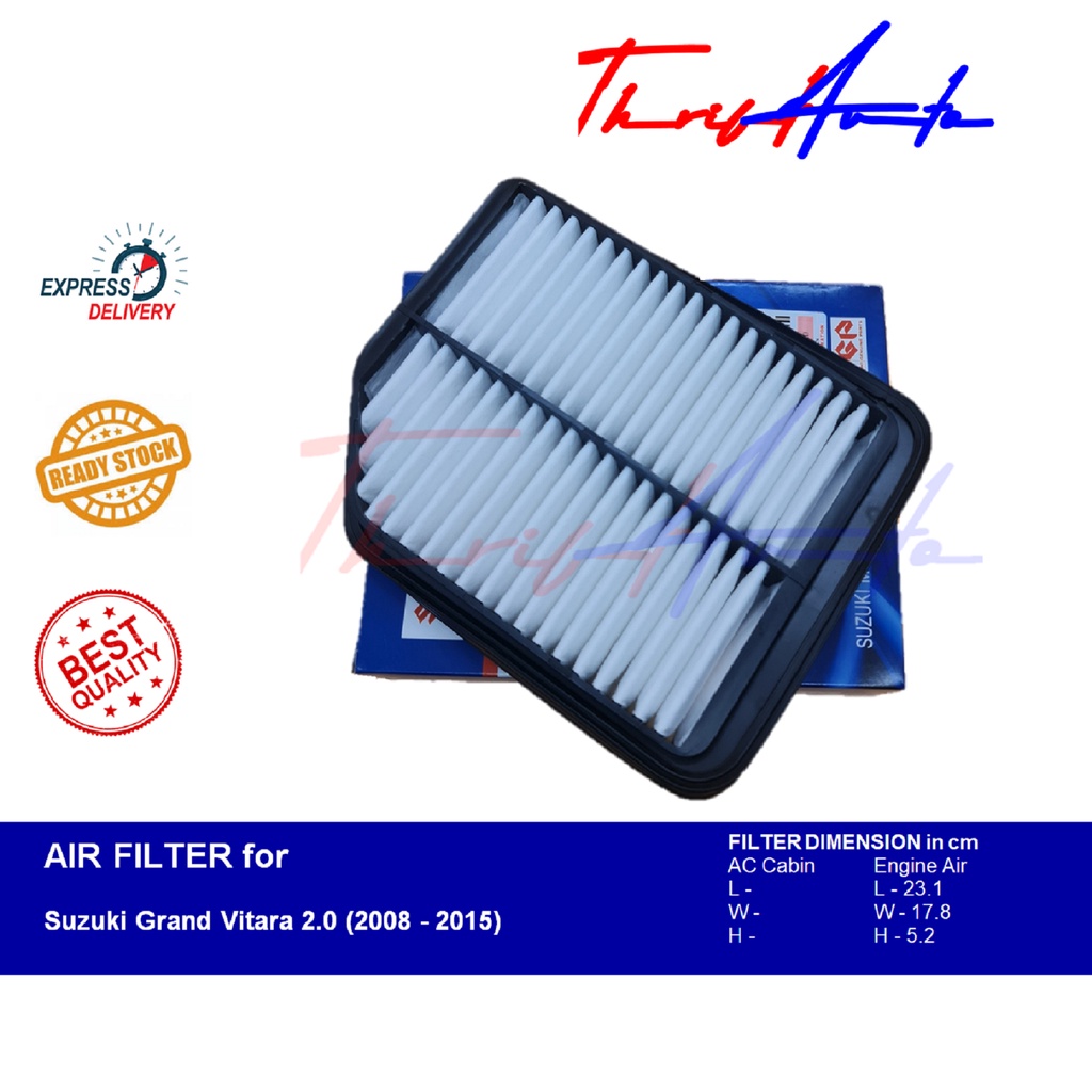 Air Filter for Suzuki Grand Vitara 2.0 (2008 - 2015) | Shopee Malaysia