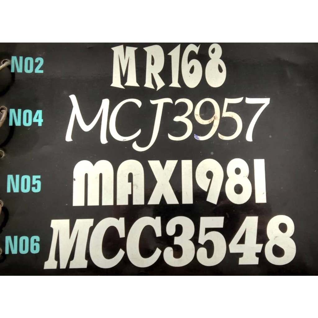number plate motor sticker lebih 40 jenis design | Shopee Malaysia