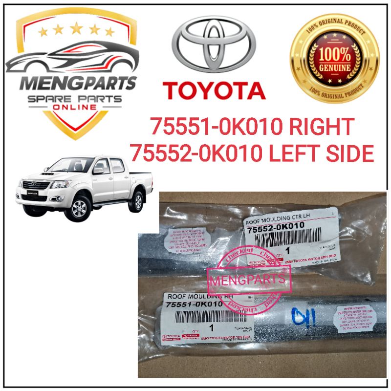 TOYOTA HILUX KUN25 4DOOR 2005-2011Y ROOF MOULDING ,ROOF LINING 75551 ...