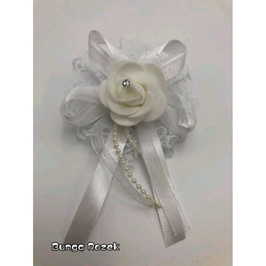 1pc Bunga Rozek Bunga Kendarat Bunga Dada Flower Corsage With Safety ...