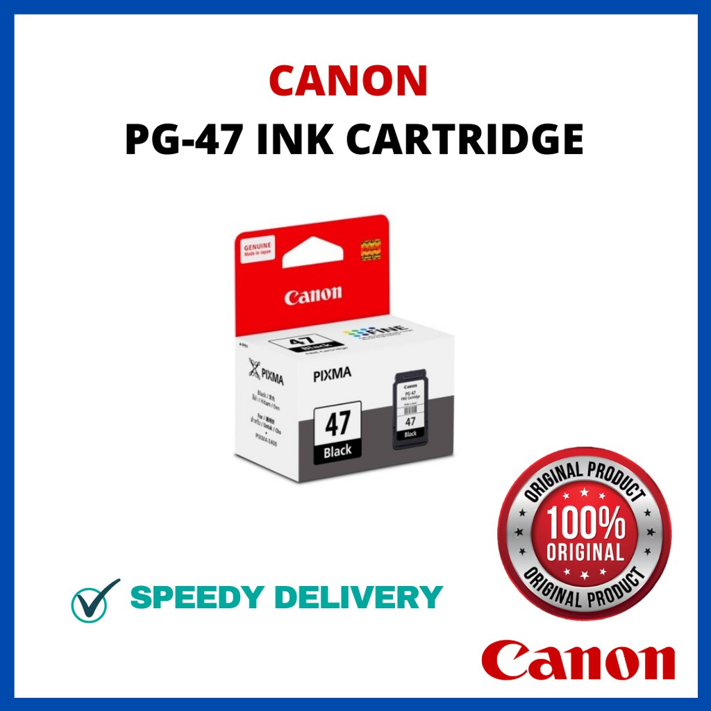 🔥READY STOCK🔥 Canon Pixma PG-47 Black Ink Cartridge for Canon E400 E410 ...