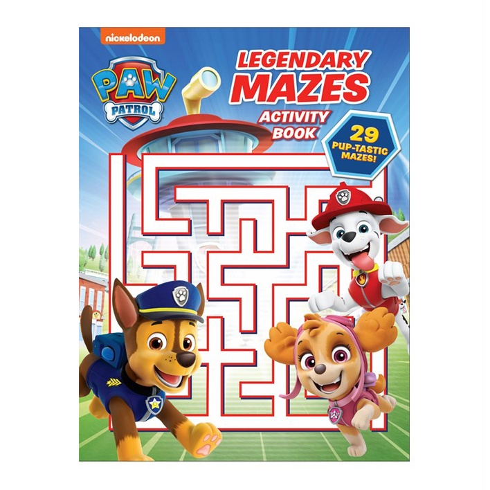 Paw Patrol Legendary Amazing Mazes Fun Activity Book For Kids | Shopee ...