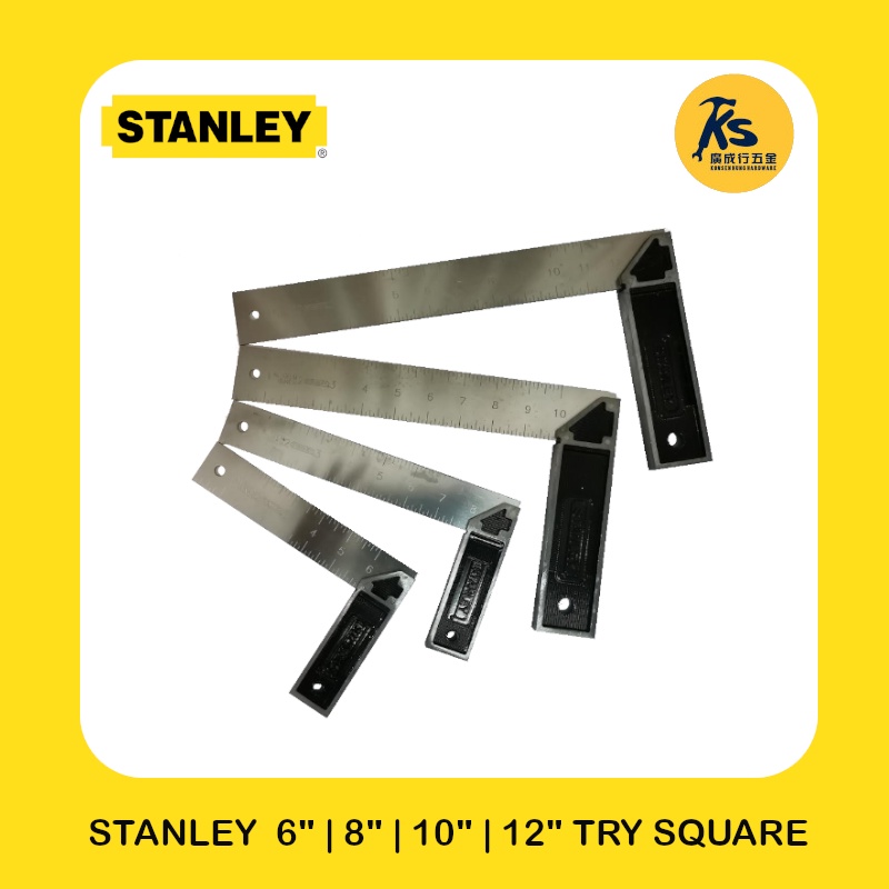 STANLEY 6" | 8" | 10" | 12" Try Square ( STHT46530-8 | STHT46532-8 ...