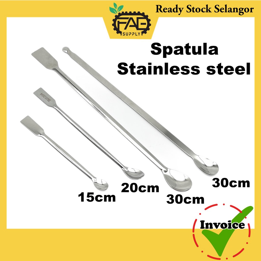 micro spatula Stainless steel laboratory scrap and spoon quality 15cm ...
