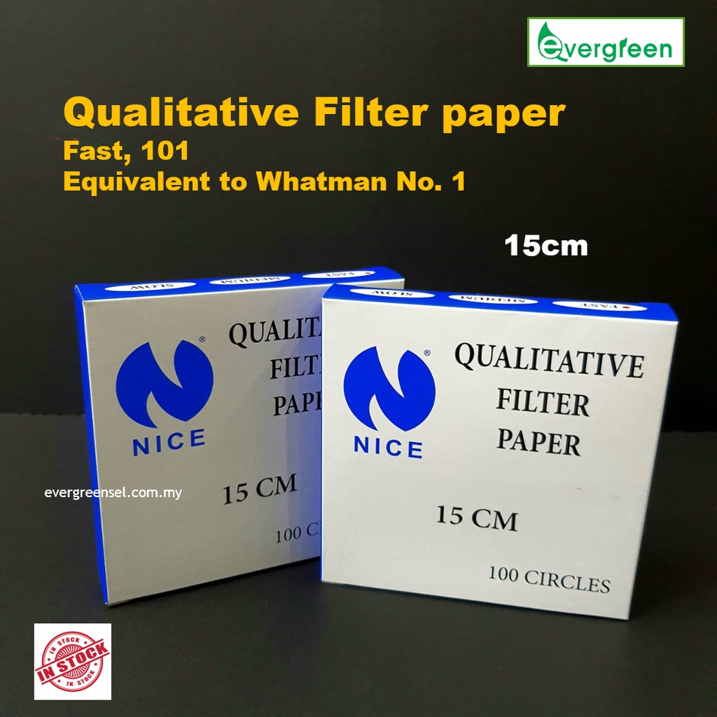 Qualitative Filter Paper 101 (FAST) 15 cm, Box of 100 ( For Laboratory ...