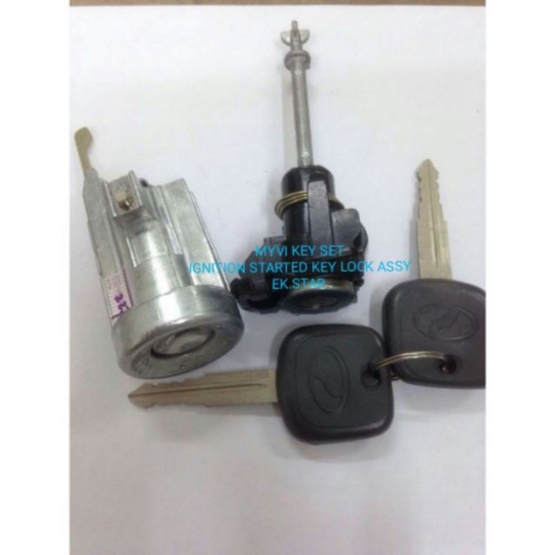 PERODUA MYVI 2005-2011 KEY SET ASSY-IGNITION STARTED KEY SWITCH WITH ...
