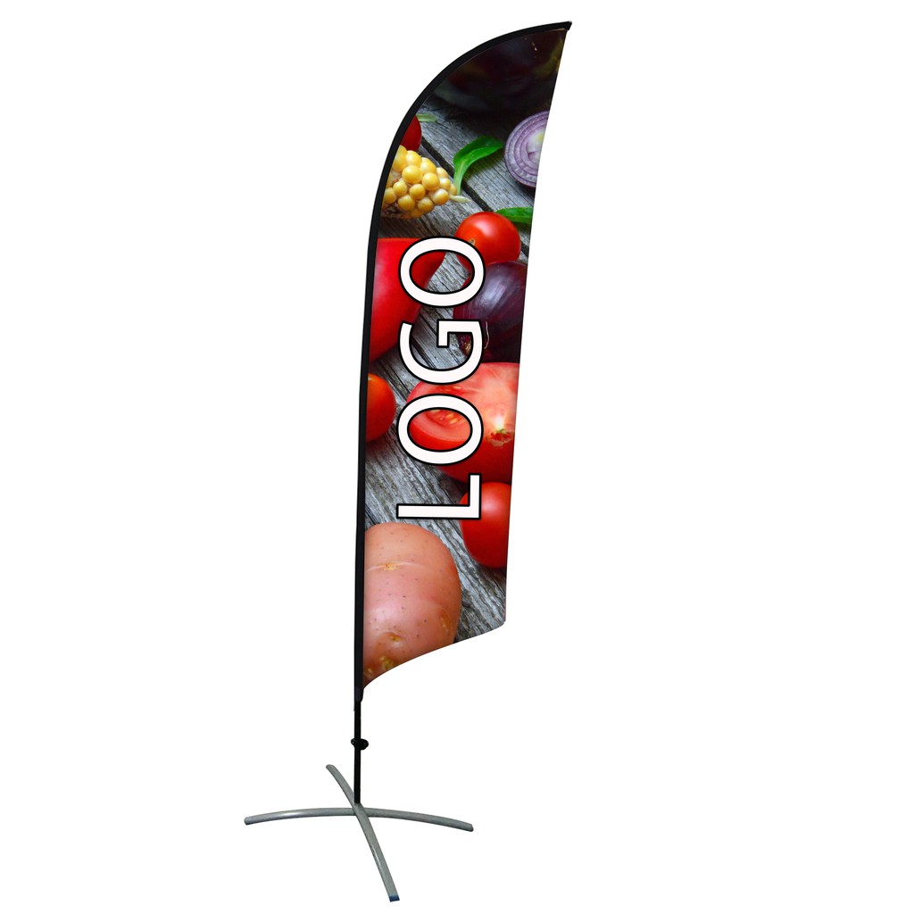 2.8M Beach Flag Wind Flag Flying Flag With Water Bag & Printing ...