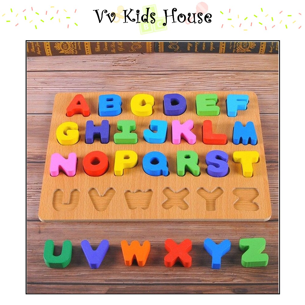 [🎓READY STOCK][1 years old+] Kids 3D Wooden Alphabet and Number ...