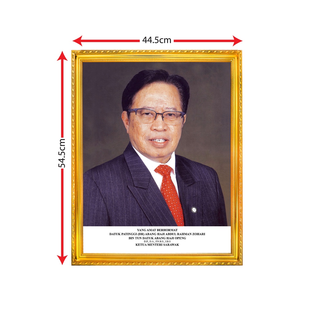 Bingkai Potret Ketua Menteri Sarawak | Shopee Malaysia