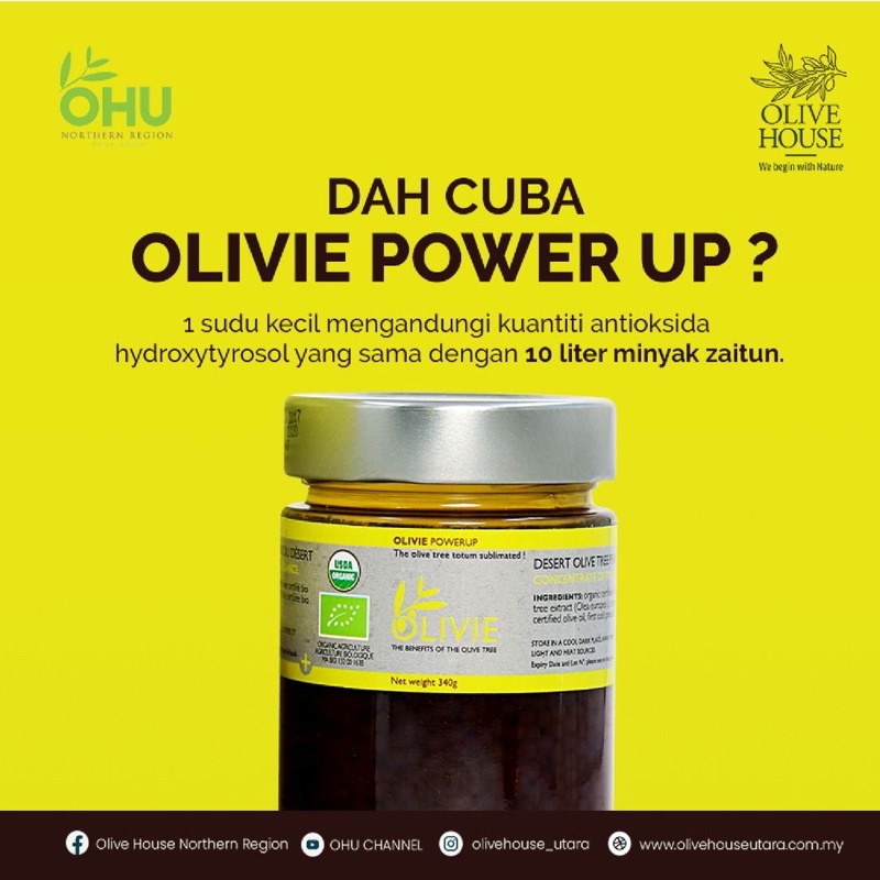 🔥OLIVIE POWER UP-OPU🔥OLIVE TREE OLIVE OIL🔥MINYAK ZAITUN EKSTRAK DARI ...