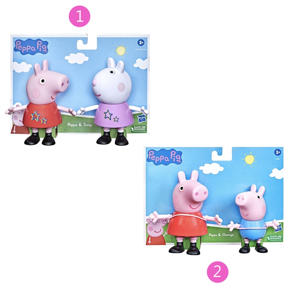 Peppa Pig's Adventure Large-Size Double-Character Doll Set/Hasbro ...