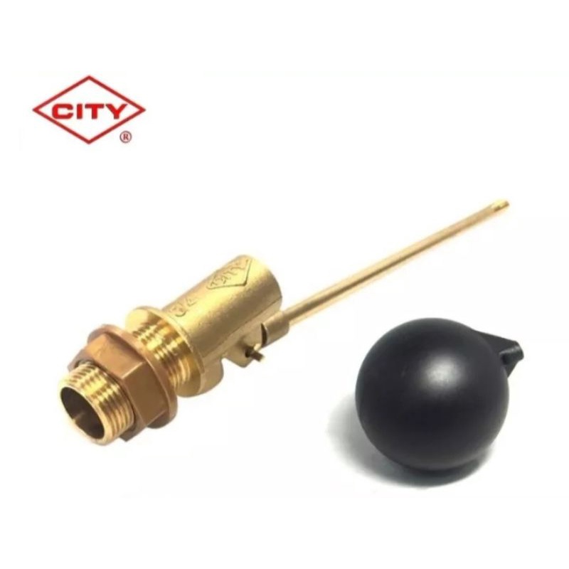 CITY Brass Float Valve size 1/2" 3/4" 1”or Poly Float Ball + Float ...