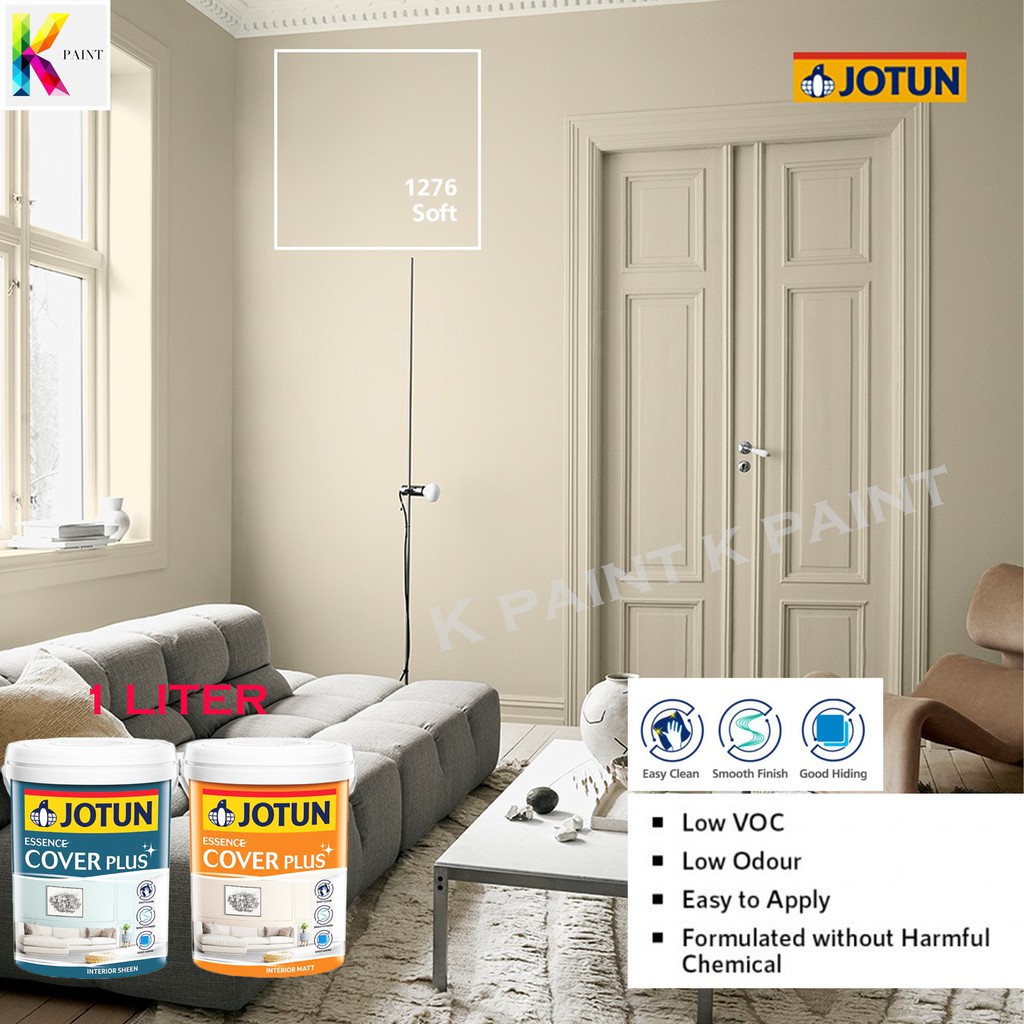 1L JOTUN ESSENCE COVER PLUS PAINT INTERIOR/DALAM (EASY CLEAN/BOLEH LAP ...