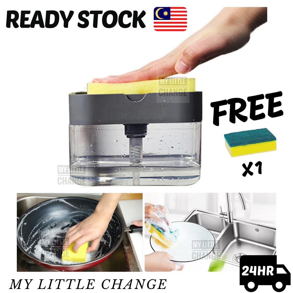 Dispenser Pencuci Pinggan Lejia/Dispenser Sabun Dapur/SpongeBob/Cecair ...