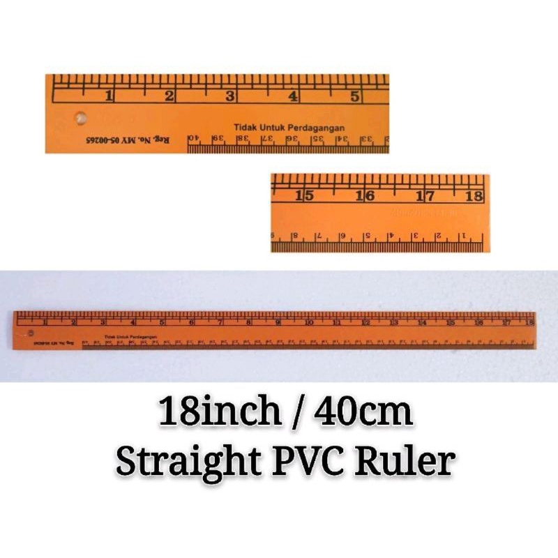 PVC Tailor Ruler/Tailoring DIY Accessories/Barang Jahitan/Pembaris ...