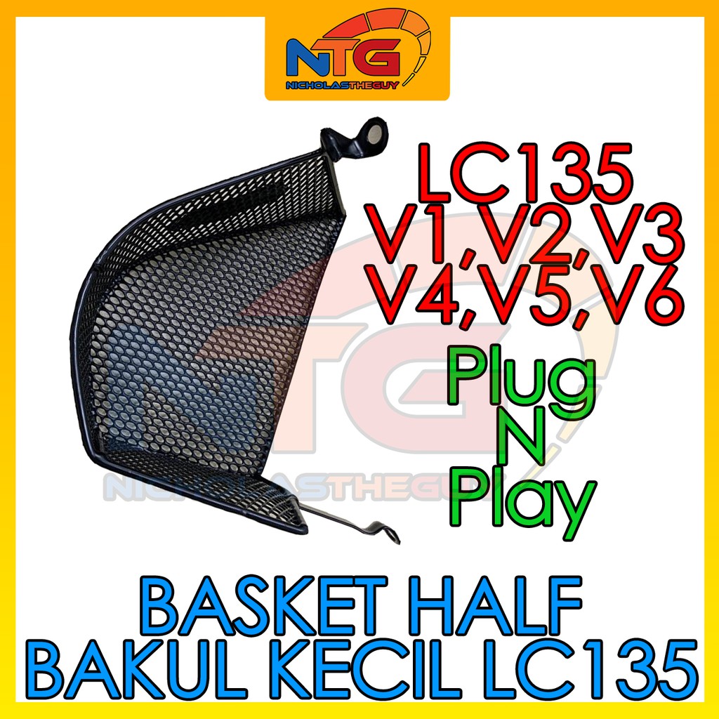 Half Basket Bakul Kecil PNP LC135 V2/V3/V4/V5/V6 Y15ZR/SRL115 FI/RS150R ...