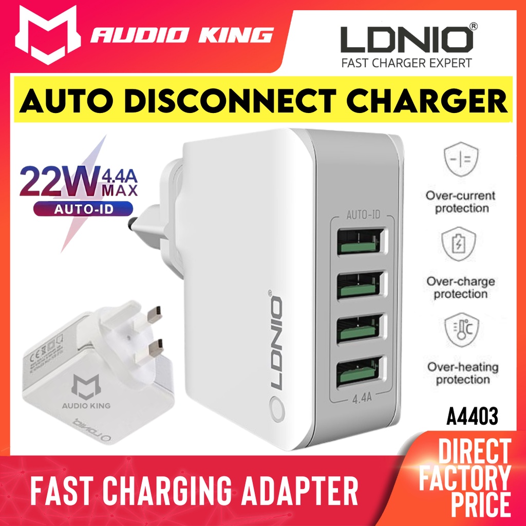 LDNIO Charger Adapter Fast Charging Adapter Charger Android 4.4A Fast ...