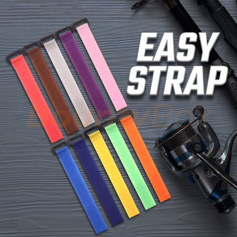 Easy Strap Rod Tie Fishing Pancing Accesories Magic Velcro Tape Ikat ...