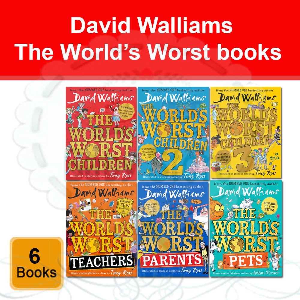 David Walliams The World’s Worst Children/Teachers/Pet/Parents 7 Books ...