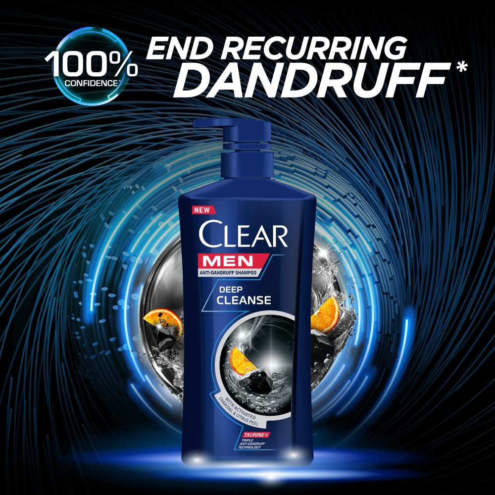 [Bundle of 2] Clear Men Deep Cleanse Anti-Dandruff Shampoo 650ml ...
