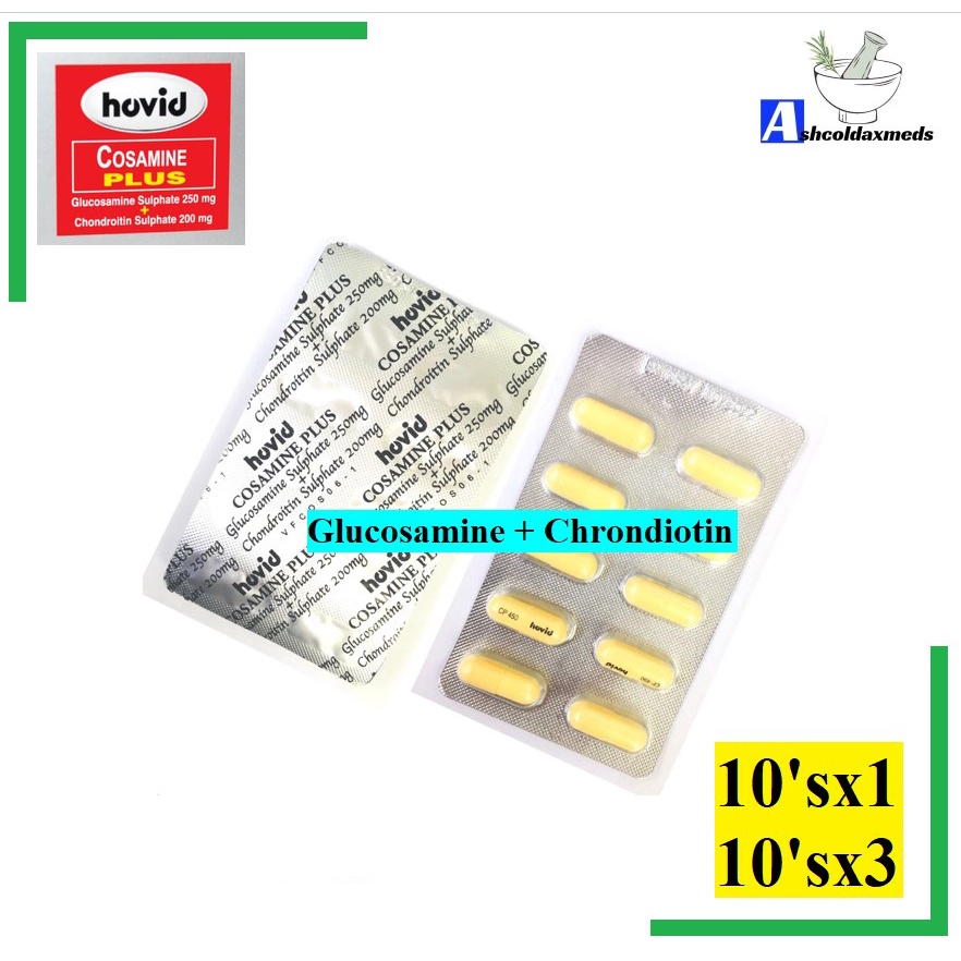 (Strip) Hovid Cosamine Plus Glucosamine + Chondroitin 10's or 10'sx3 ...