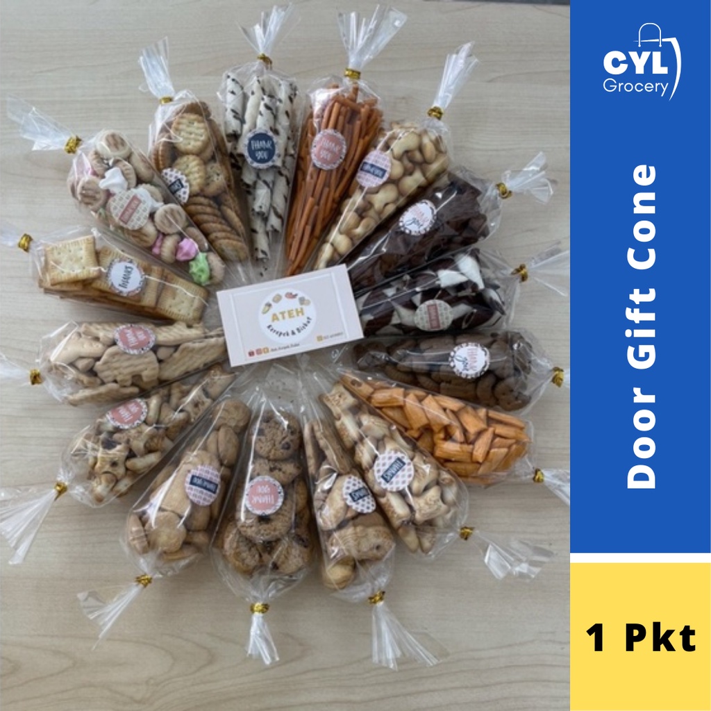 Doorgift Biskut Cone | Goodies Biskut | Biskut Timbang ( Cone ...
