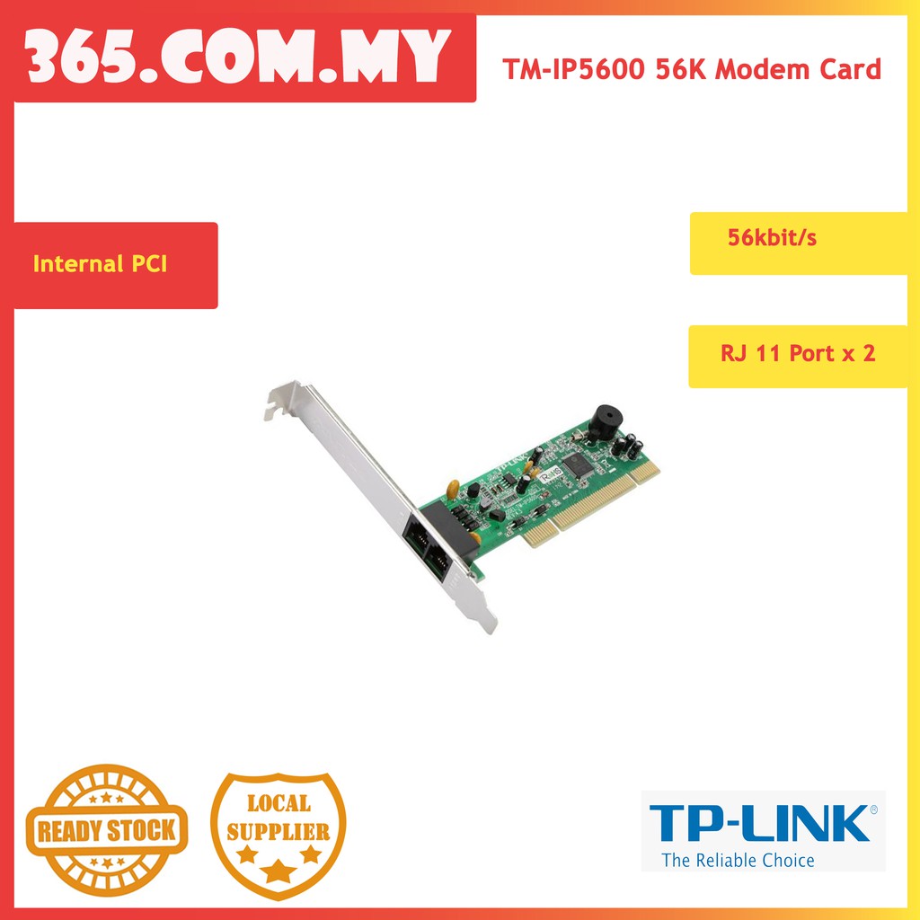 TP-LINK TM-IP5600 Internal 56K Modem Card [OPEN] | Shopee Malaysia