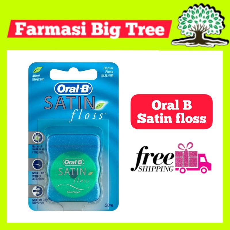 Oral-B Satin Dental Floss (50m) | Shopee Malaysia
