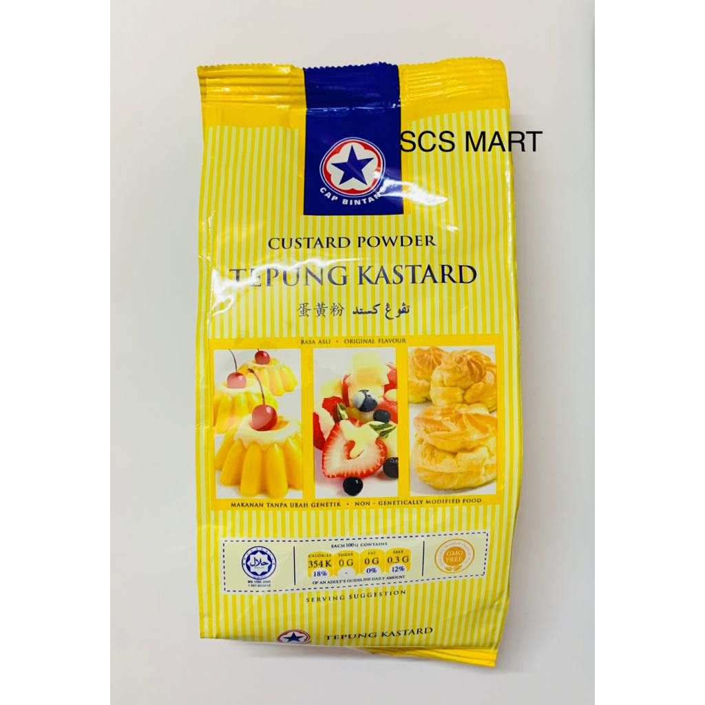 Star Brand Custard Powder 300g 星牌 蛋黄粉 Tepung Kastard Cap Bintang ...