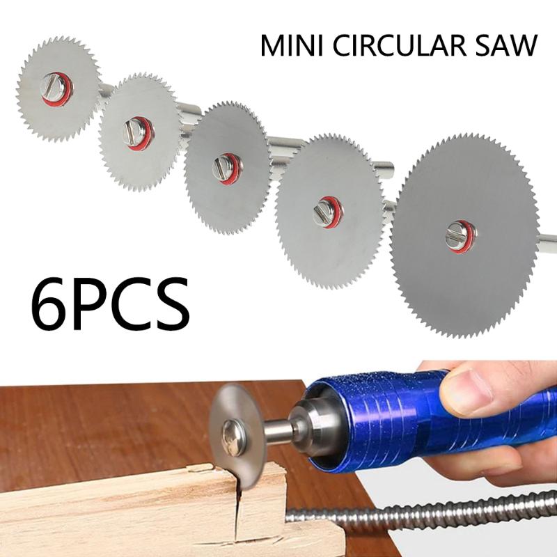 6pcs/set Mini Circular Saw Stainless Steel Disc Cutting Metal With 1 ...