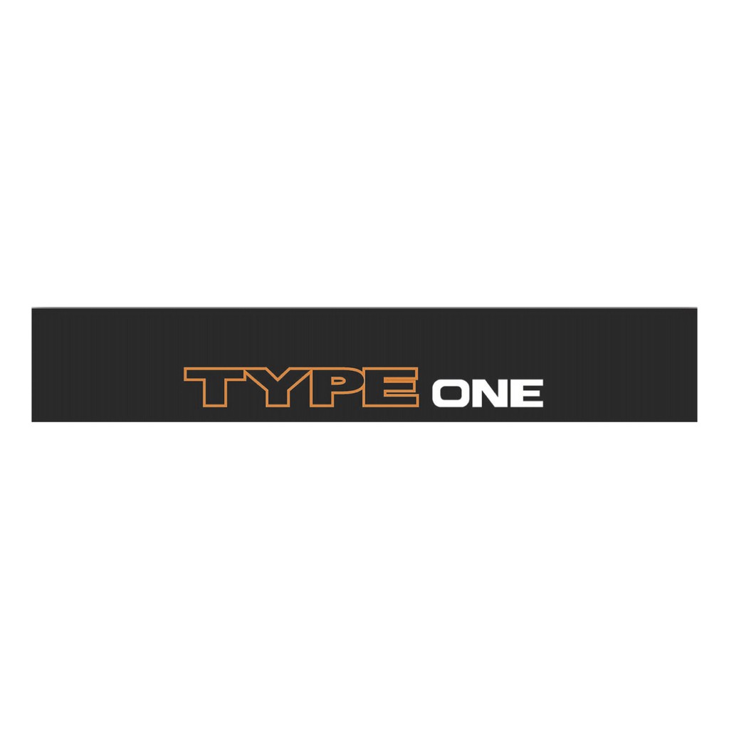 TYPE ONE Front Windshield Sticker / Sticker Tampal Cermin Depan Kereta ...