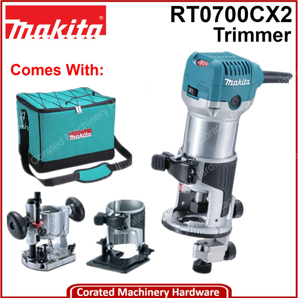 [CORATED] Makita RT0700CX2/RT0700C 710W Electric Trimmer (12 Month ...