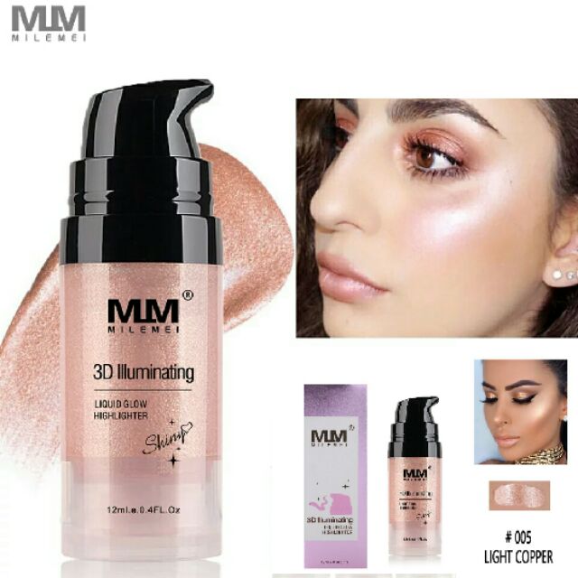 🇲🇾 12ml Glitter Liquid Highlighter Illuminating 3D Face Brightener ...