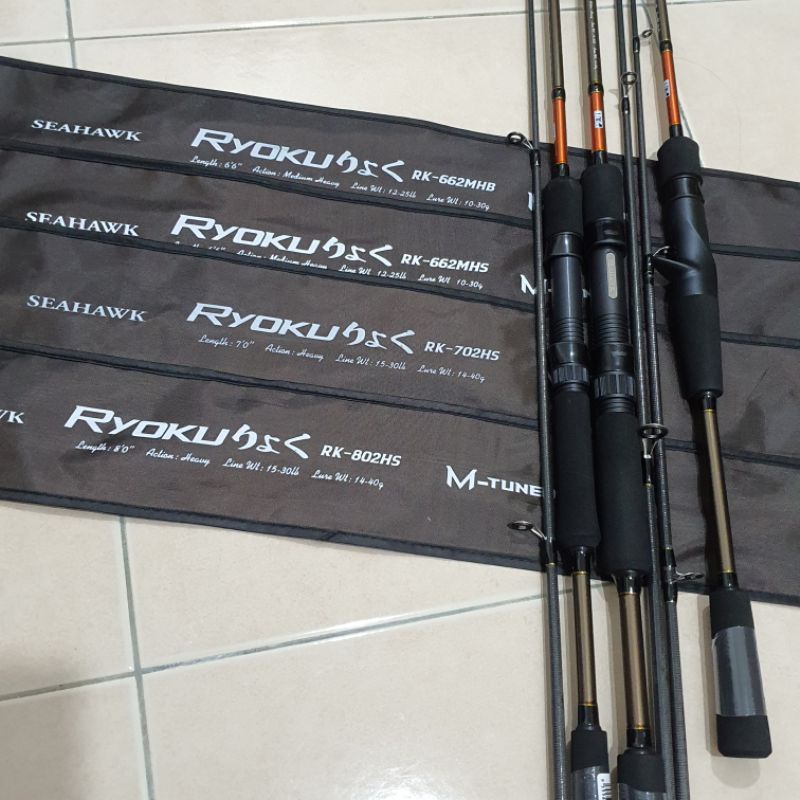 SEAHAWK RYOKU SPINNING / BAITCASTING(BC) FISHING ROD | Shopee Malaysia