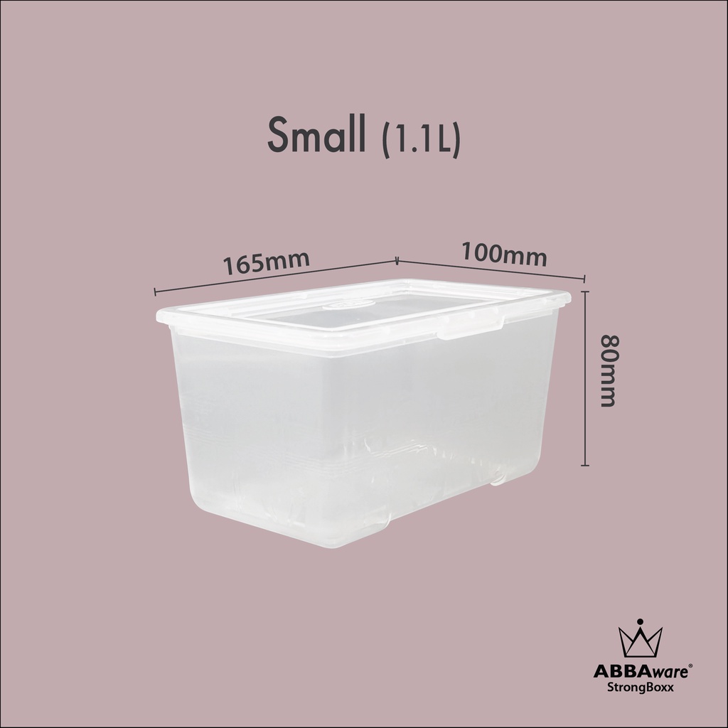 Abbaware Clear Mini Storage Box Transparent /Multipurpose Box /Kotak ...