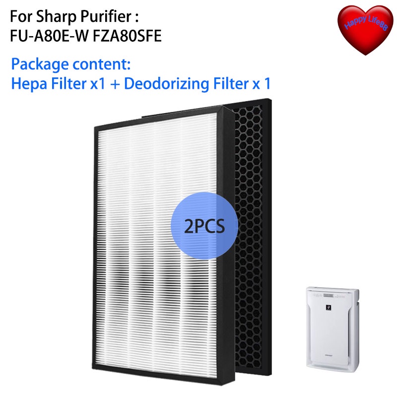 [Ready Stock] Replacement HEPA & Deodorizing Filter FZ-A80SFE for Sharp ...