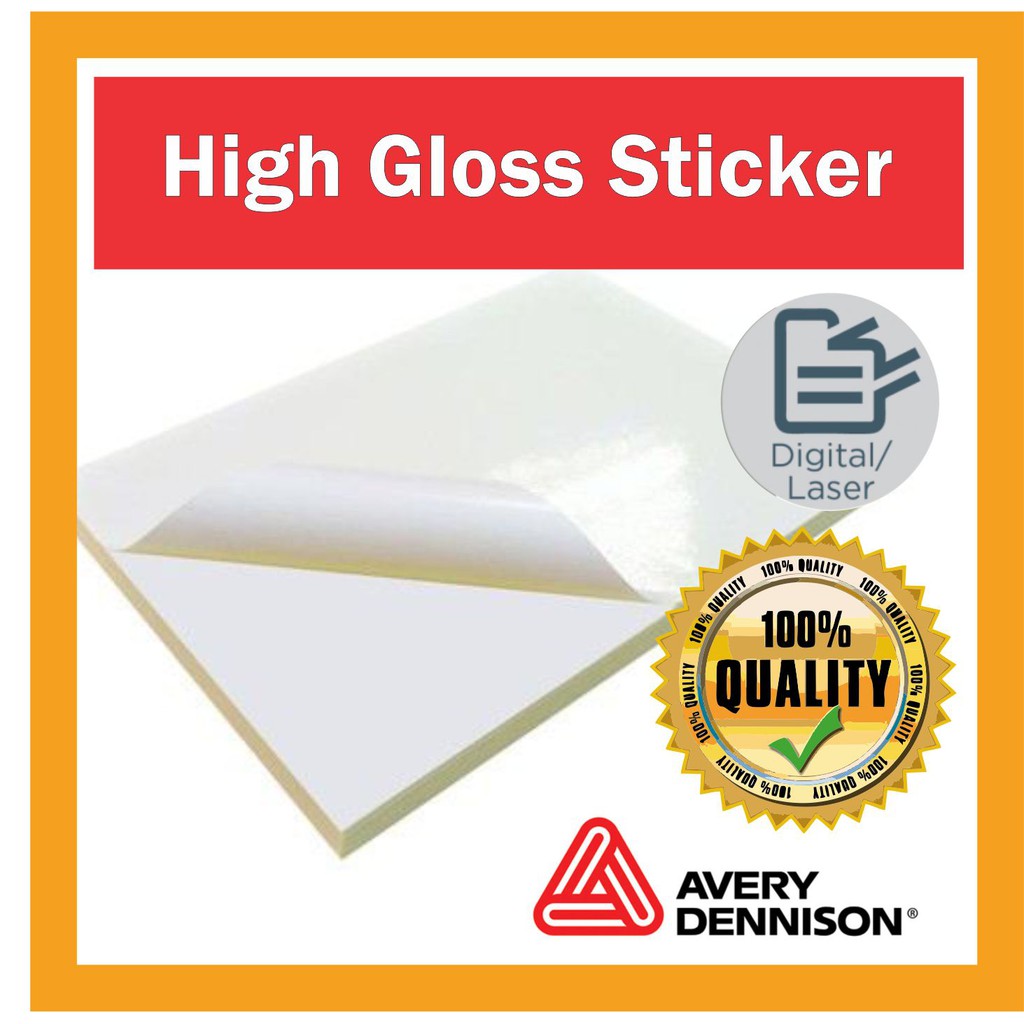 🔥 HOT ITEM 🔥 Avery Dennison Mirror Coat Sticker / Product Label ...